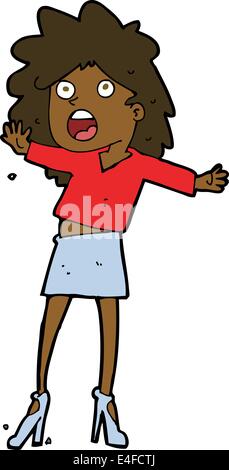 cartoon woman having trouble walking in heels Stock Vector Image & Art ...