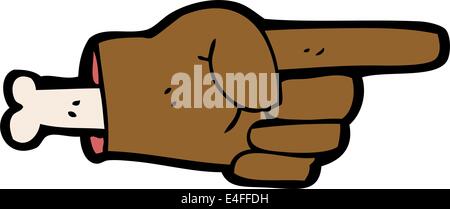cartoon pointing severed hand Stock Vector Image & Art - Alamy