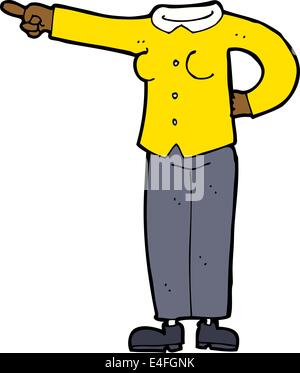 cartoon pointing body (mix and match cartoons or add own photos Stock ...