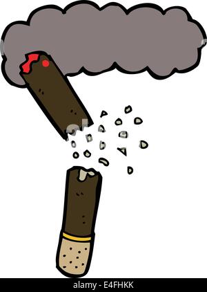 cartoon broken cigar Stock Vector Image & Art - Alamy