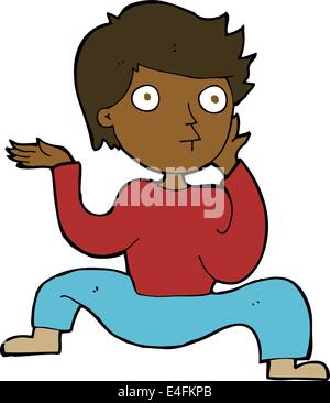 cartoon boy doing crazy dance Stock Vector Image & Art - Alamy
