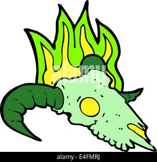 cartoon magic ram skull Stock Vector Image & Art - Alamy