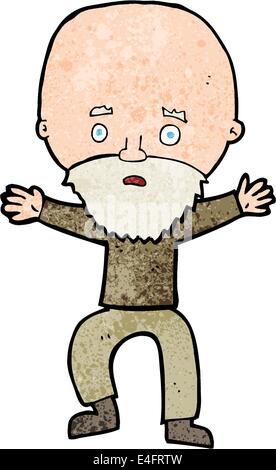 cartoon panicking old man Stock Vector Image & Art - Alamy