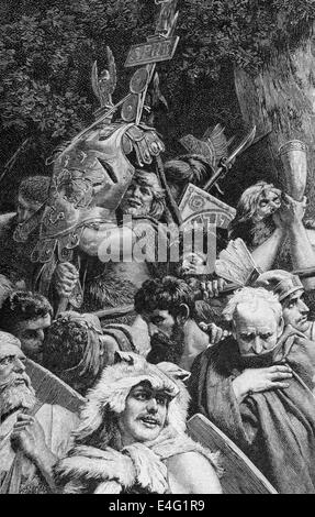 FRANCE: Ancient Roman Gaul Gallia Antiqua: Hall, 1830 antique map Stock ...