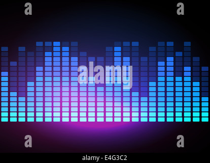 Digital equalizer bar graph, Sound Equalizer Abstract Background illustration Stock Photo - Alamy