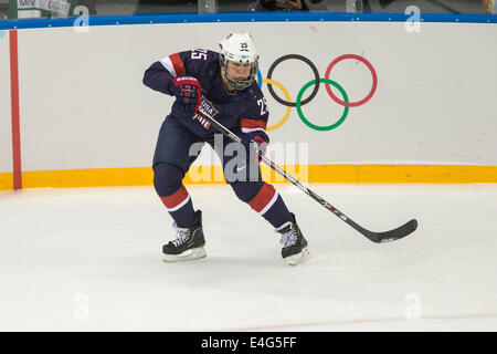 Alex Carpenter (USA) during ice hockey game vs FIN at the Olympic ...