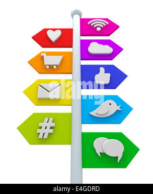 Social media signs and symbols Stock Photo - Alamy