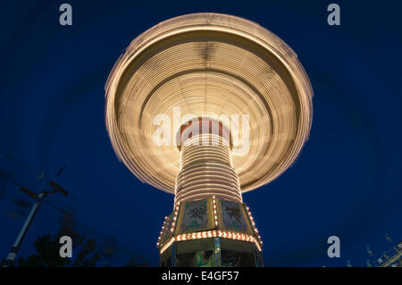 Carousel at night, Calgary Stampede Midway, Calgary, Alberta, Canada ...