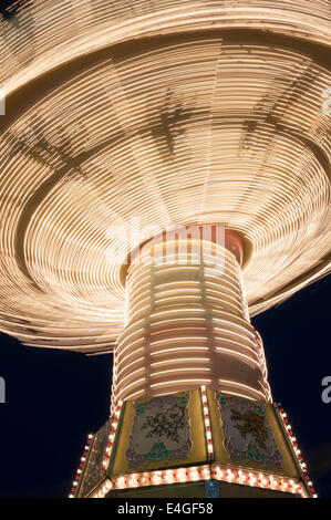 Carousel at night, Calgary Stampede Midway, Calgary, Alberta, Canada ...