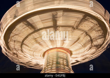 Carousel at night, Calgary Stampede Midway, Calgary, Alberta, Canada ...