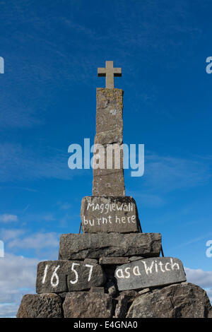 Maggie Wall Witch Monument, Maggie Wall was burned here in 1657 as a ...
