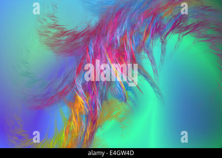 Colorful abstract fractal background Stock Photo - Alamy