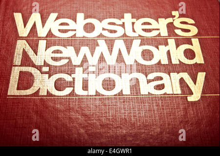 Webster New World dictionary cover Stock Photo - Alamy