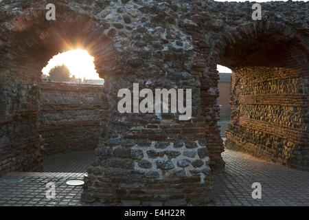 UK, Colchester, remains of the old walls and West Gate - "The Balkerne ...