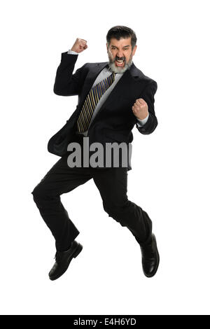 A Senior Business man jumping with joy high quality photo Stock Photo ...