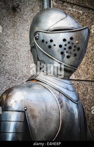 Spanish military armor, helmet and breastplate detail Stock Photo - Alamy