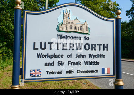 The town centre, Lutterworth, Leicestershire, England, UK Stock Photo ...