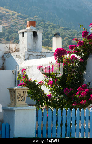 Greece, Rhodes island Embonas village and Atavyros mountain Stock Photo ...