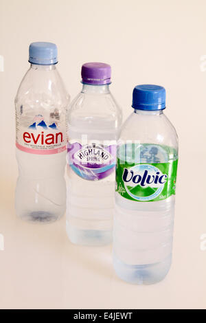 SELECTION OF BOTTLED WATER Stock Photo - Alamy