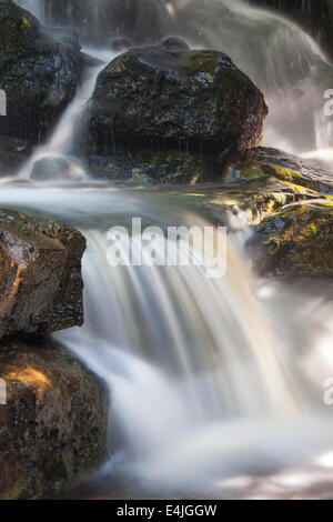 Waterfall detail Swaledale England Stock Photo - Alamy