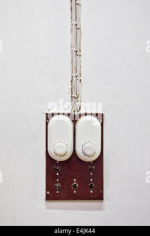 Ceiling fan regulator and power switch in the room Stock Photo - Alamy