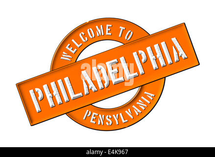 WELCOME TO PHILADELPHIA Stock Photo - Alamy