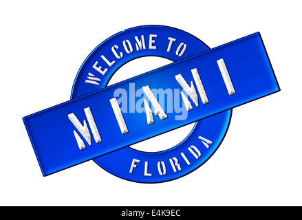 WELCOME TO MIAMI Stock Photo - Alamy
