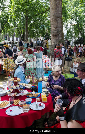 People enjoying themselves at the Chap Olympiad Stock Photo - Alamy