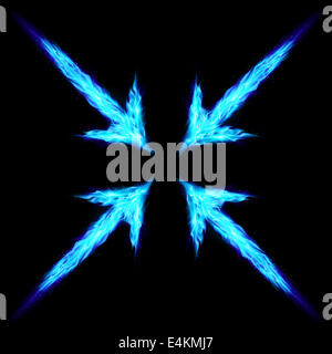The Bright Fiery Cross Stock Photo - Alamy