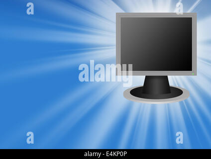 LCD monitor 4X3 super - light Stock Photo - Alamy