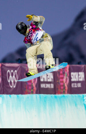Gregory Bretz (USA) competing in Men's Snowboard Halfpipe at the ...