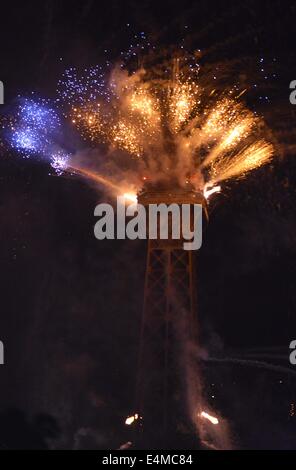 Paris, France. 14th July, 2014. A soldier participates in the annual ...
