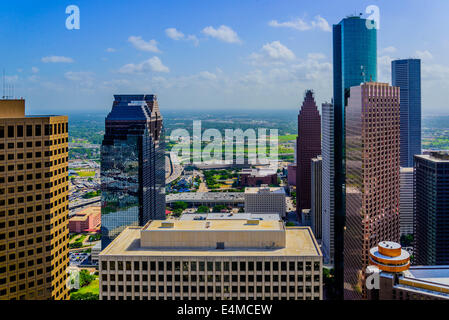 Buildings in urban Downtown Houston Stock Photo - Alamy