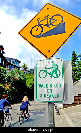 USA, California, Sausalito, Road Signs Stock Photo - Alamy