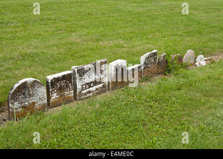 Gravestones in a line Stock Photo - Alamy