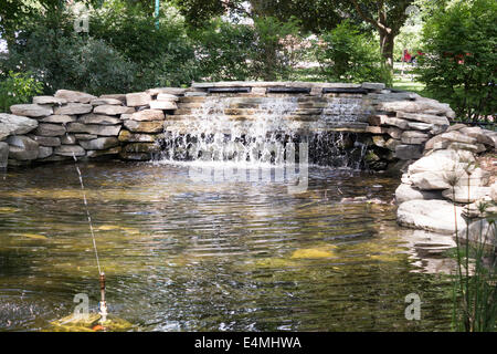 Small man-made waterfall in Prospect Park, Brooklyn, NY Stock Photo - Alamy