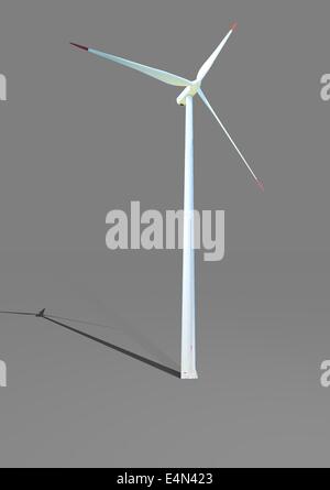 Grey wind turbine Stock Photo - Alamy
