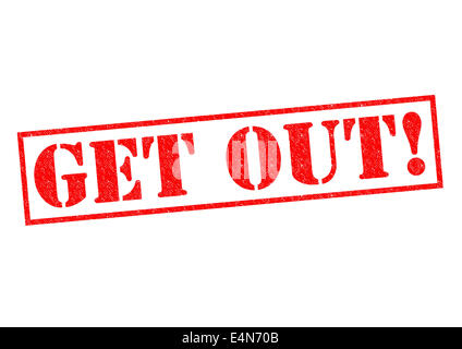 YOU’RE OUT! red Rubber Stamp over a white background Stock Photo - Alamy