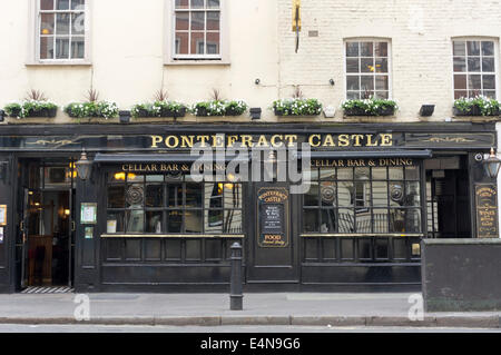 The Pontefract Castle Pub Wigmore Street London Stock Photo - Alamy