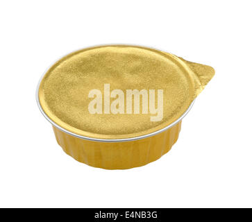 Tin can with meat pate isolated on white Stock Photo - Alamy