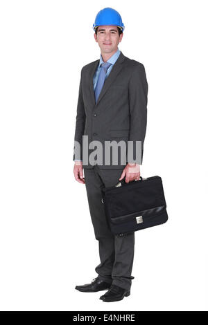 An architect with a briefcase Stock Photo - Alamy