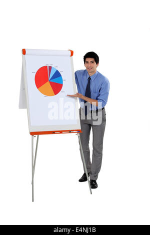 Figure and flipchart Stock Photo - Alamy