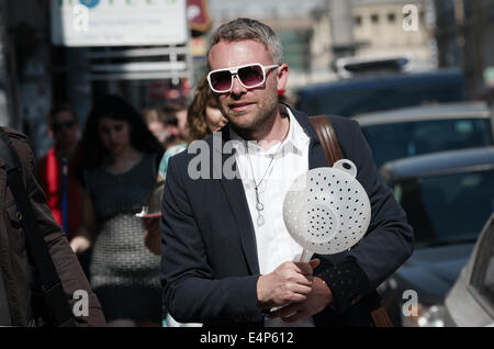Vienna, Austria. 14th July, 2014. 'Pastafarian' NIKO ALM wins a case in ...