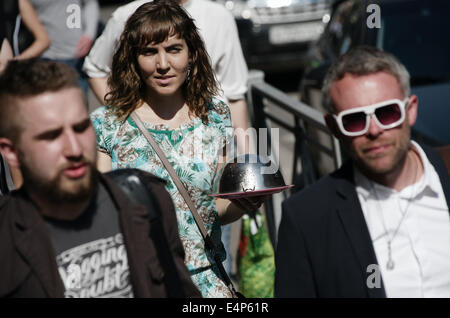 Vienna, Austria. 14th July, 2014. 'Pastafarian' NIKO ALM wins a case in ...