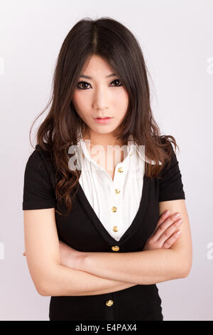 A beautiful Asian staff, business attire Stock Photo - Alamy