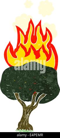 cartoon tree on fire Stock Vector Image & Art - Alamy