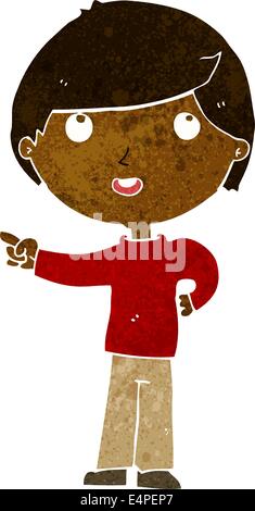 cartoon boy pointing Stock Vector Image & Art - Alamy