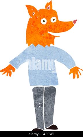 cartoon happy fox man Stock Vector Image & Art - Alamy