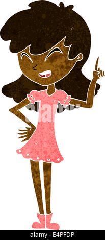 cartoon girl making point Stock Vector Image & Art - Alamy