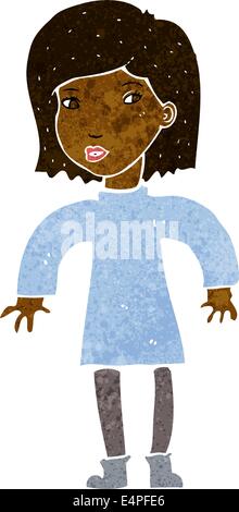 cartoon cautious woman Stock Vector Image & Art - Alamy
